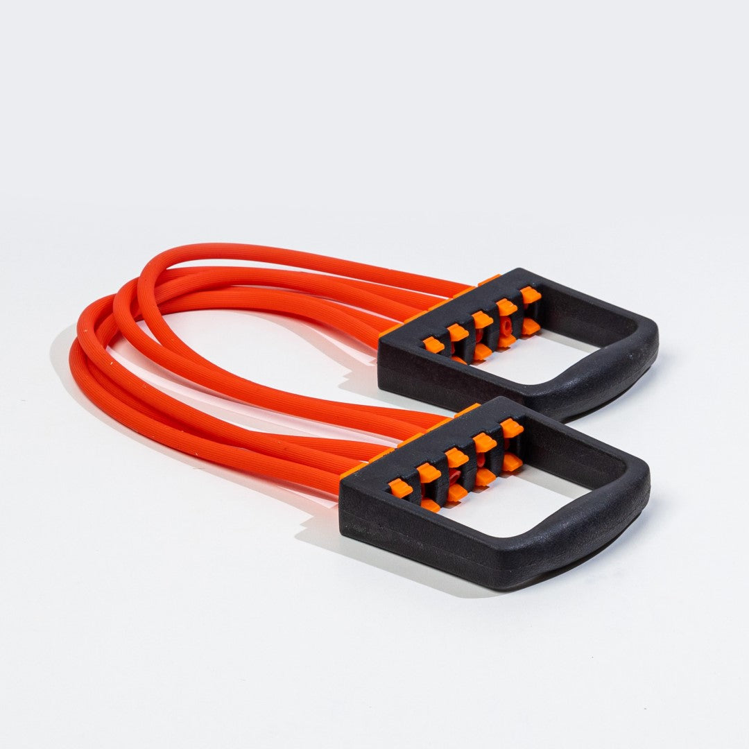 Adjustable Resistance Tube Chest Expander - 5-Tube Puller for Upper Bo ...